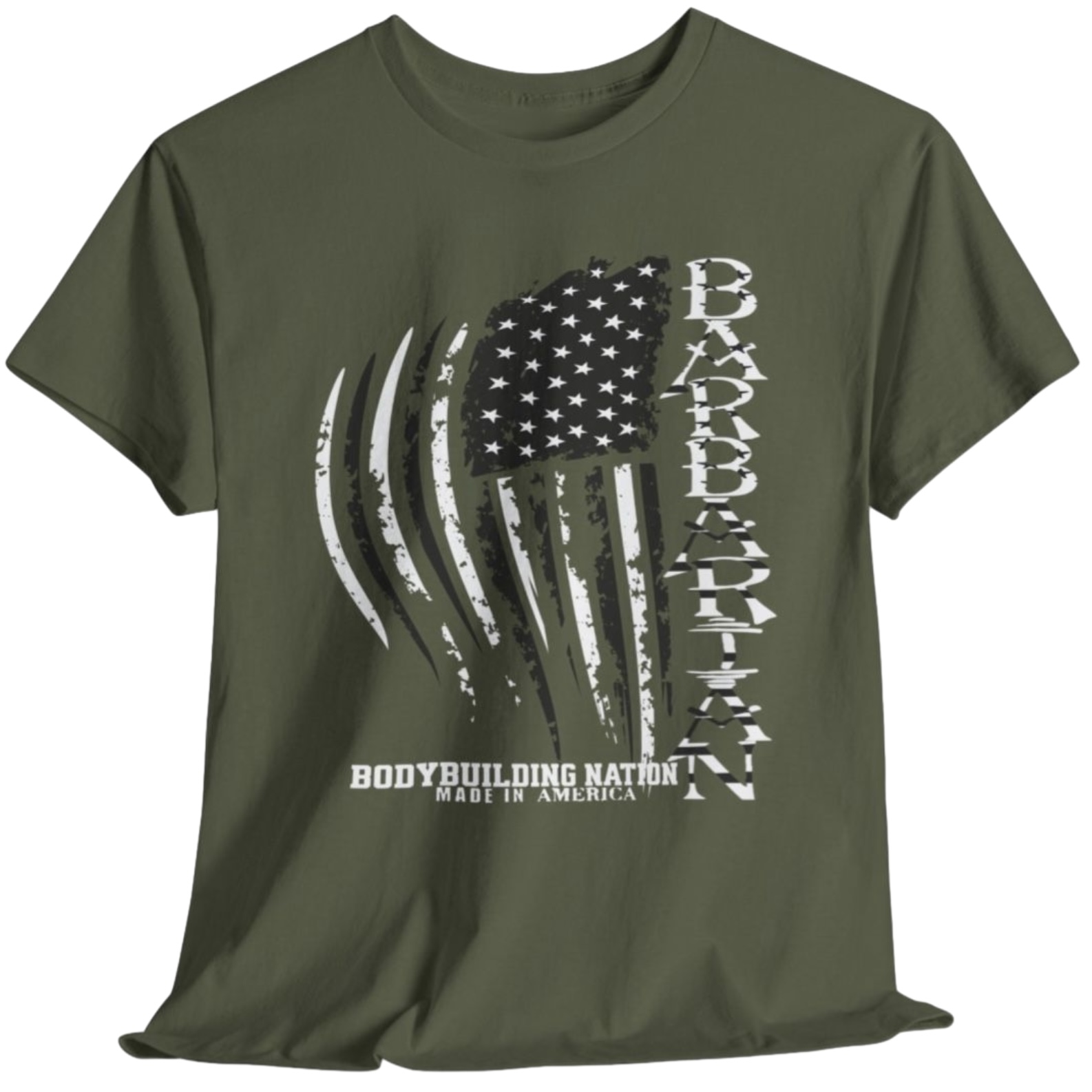 Barbarian Flag T-Shirt (Military Green) - BARBARIAN UNIVERSE