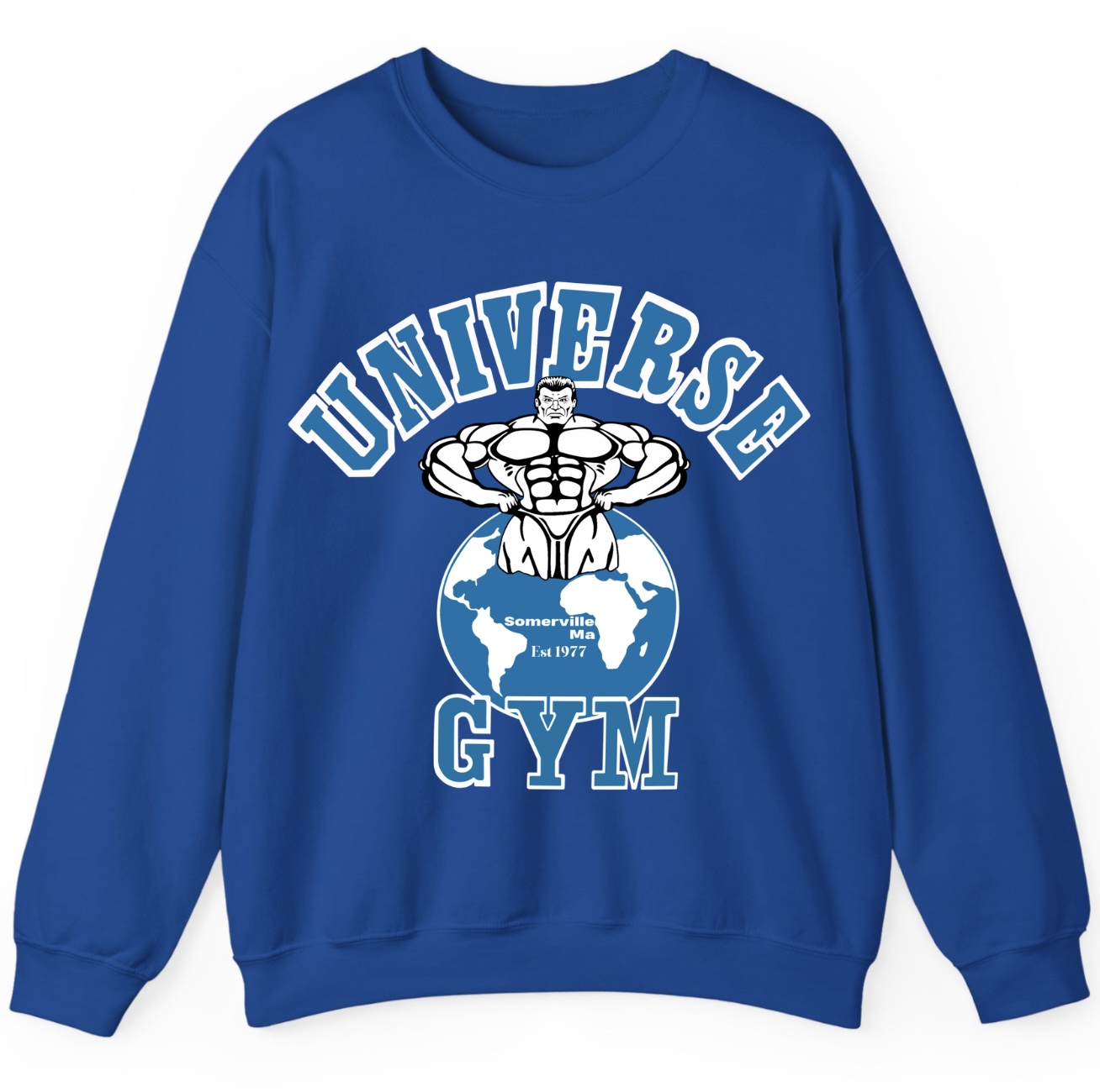 Universe Gym Sweatshirt - New for 2025 (Blue Logo) - BARBARIAN UNIVERSE